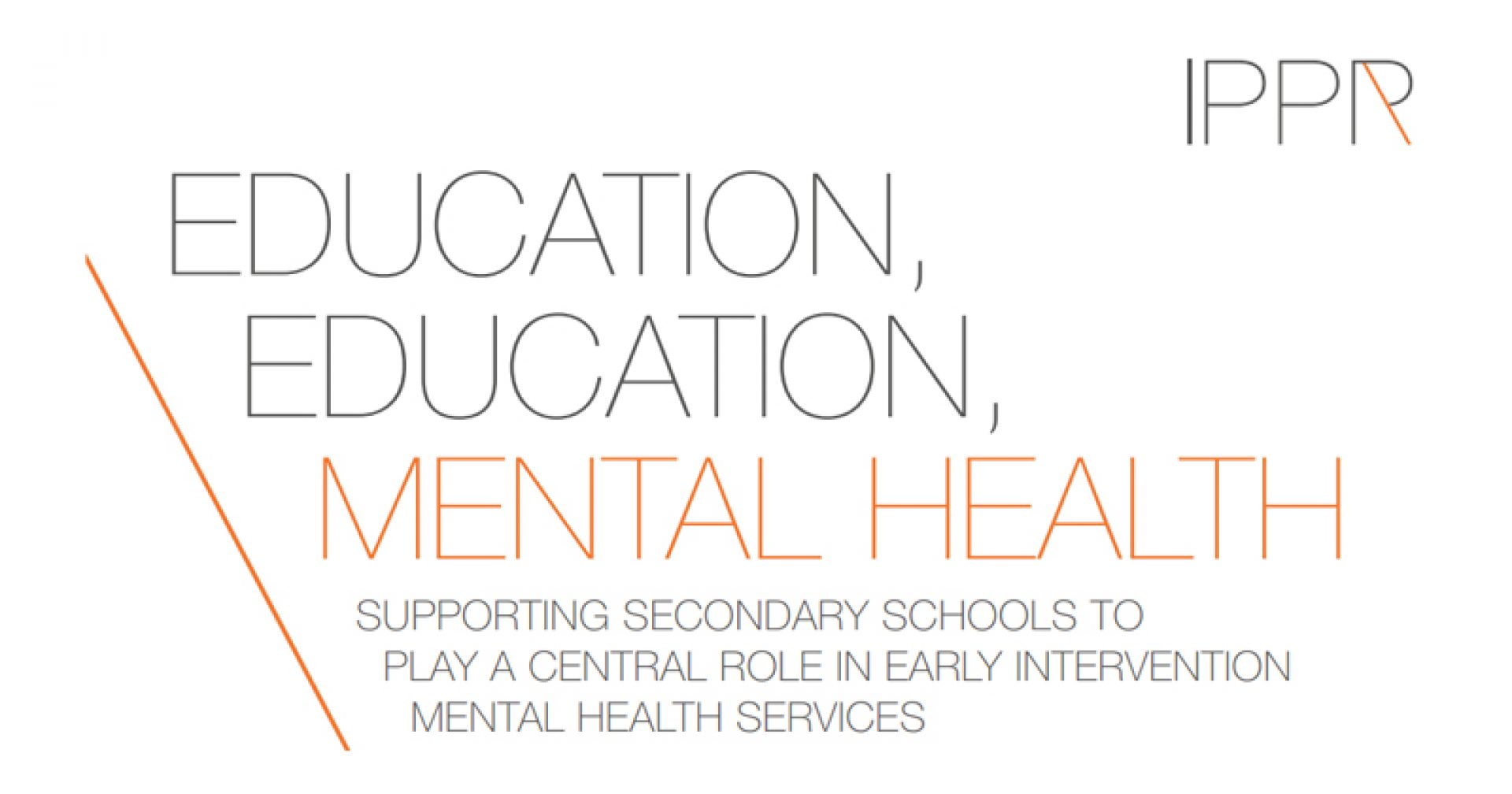 Speed read: mental health in schools – IPPR report