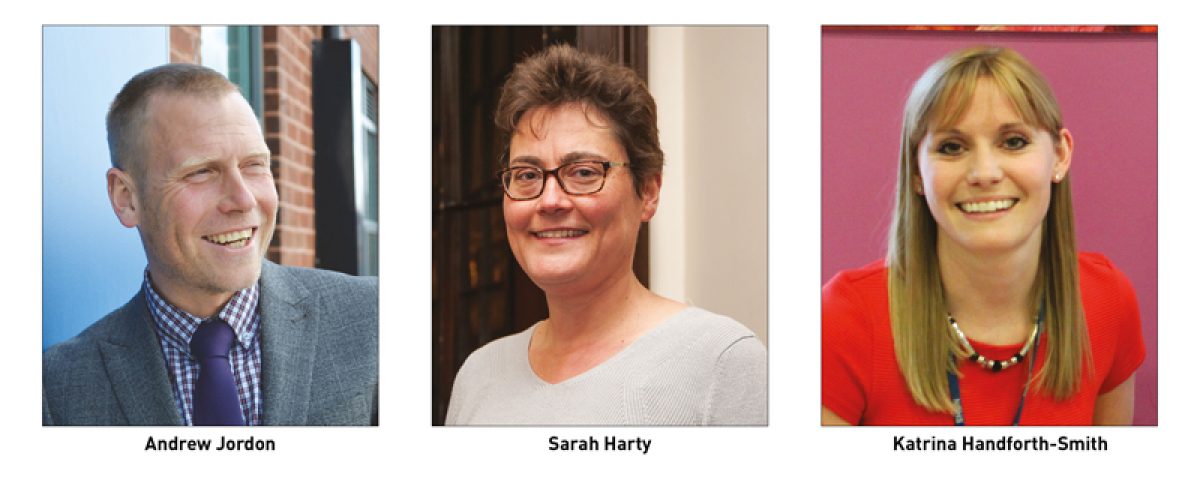 Andrew Jordon, Sarah Harty and Katrina Handford-Smith