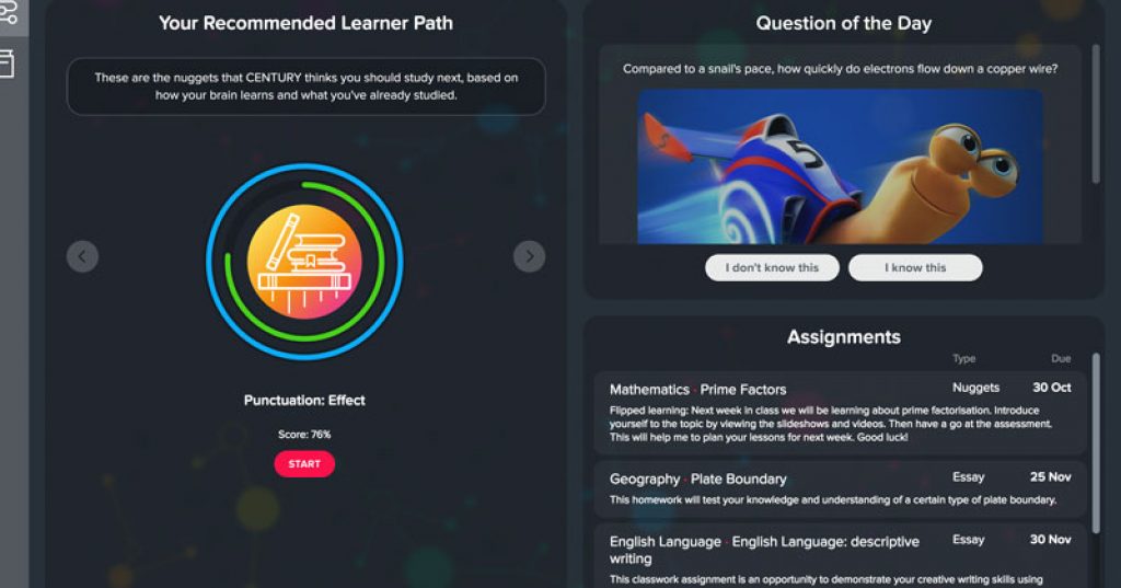 CENTURY tech wins Global Annual Achievement in AI award