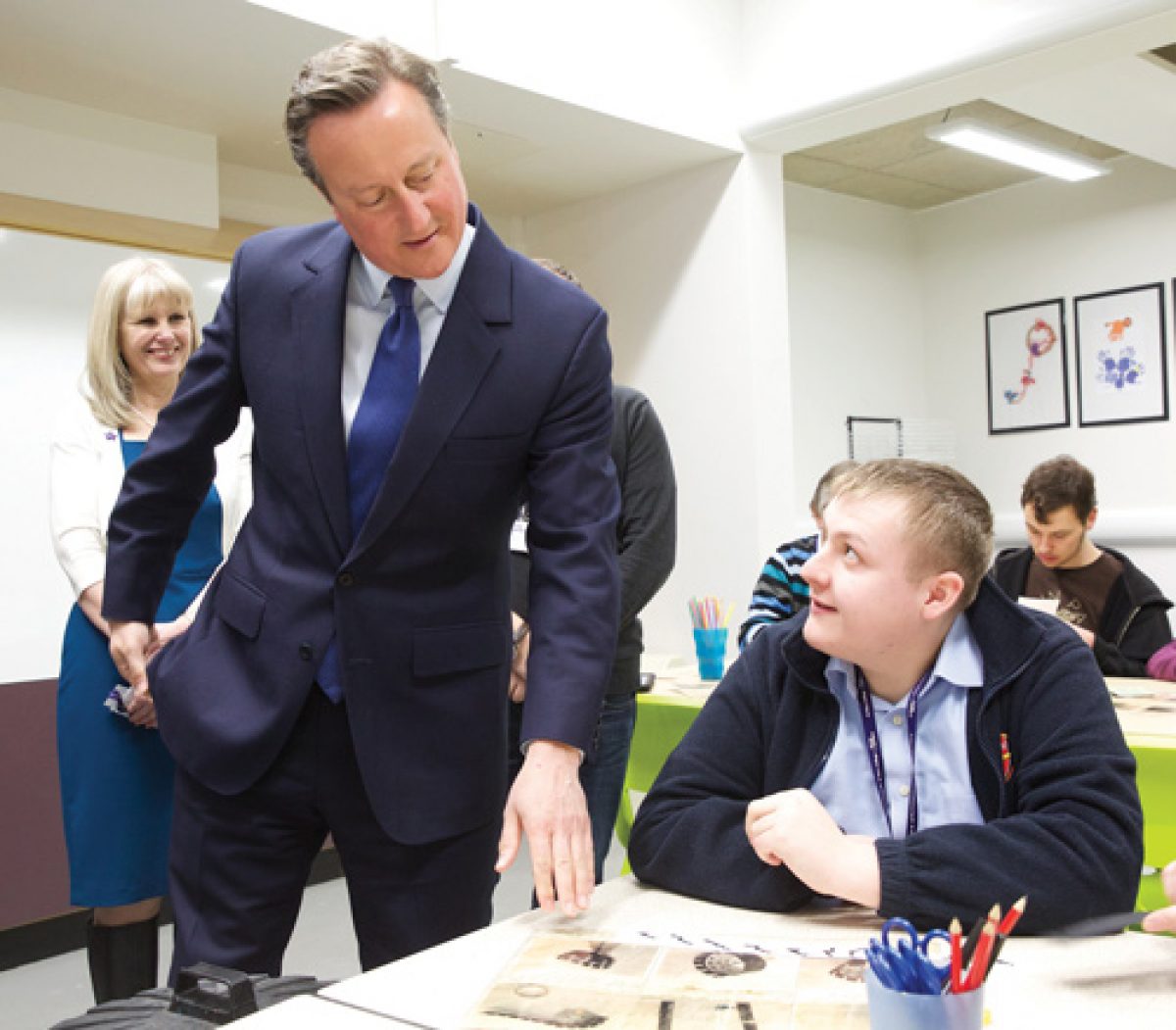 David Cameron launches new St Piers School building