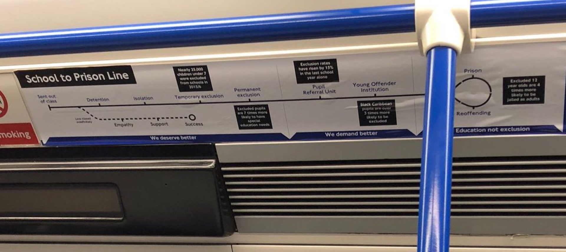 Students stage underground poster campaign against school exclusions