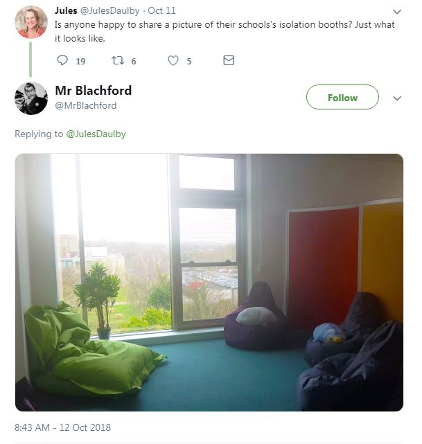 Isolation rooms: How schools remove pupils from classrooms