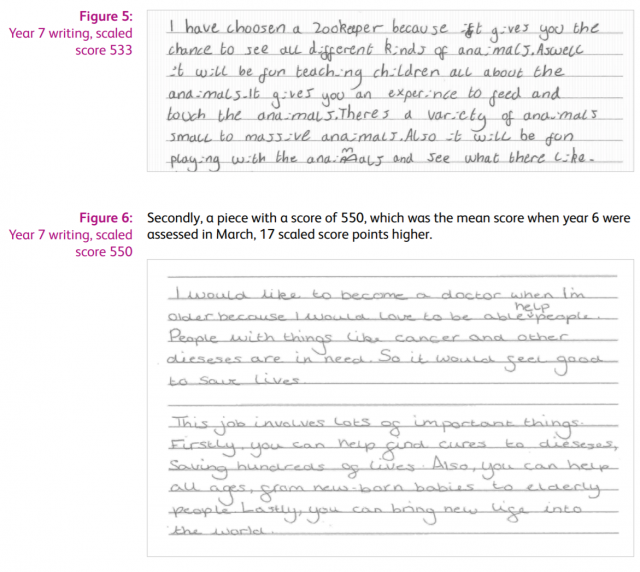 Year 7 pupils '22 months behind', finds writing study