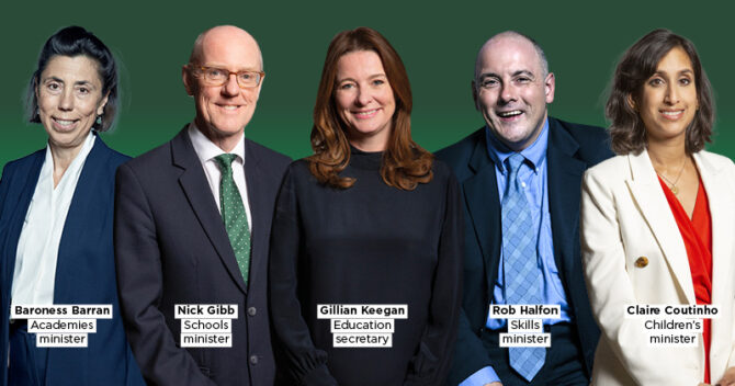 Meet the ministers: DfE confirms briefs of new team