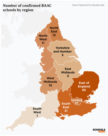 RAAC: DfE finally publishes list of affected schools