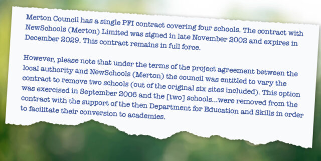 PFI: Councils still paying bills for closed schools